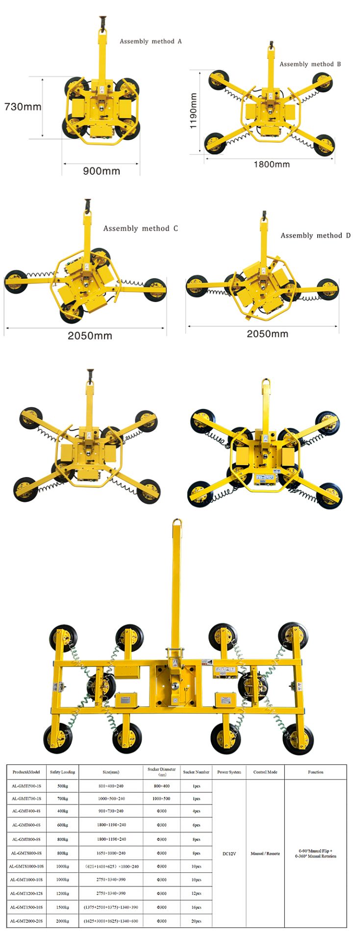 Awovolift Glass Vacuum Suction Lifting Equipment Manual Turnover Rotary ...
